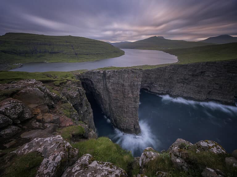 Experience Bøsdalafossur Waterfall & Leitisvatn, the Lake Above the ...